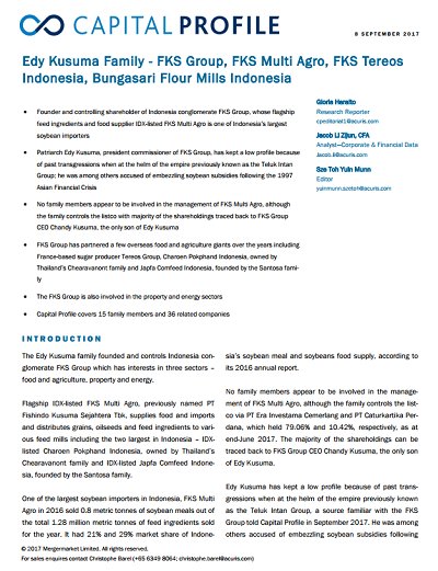 Indonesian tycoons continue to form unions via marriage as FKS Group's ...