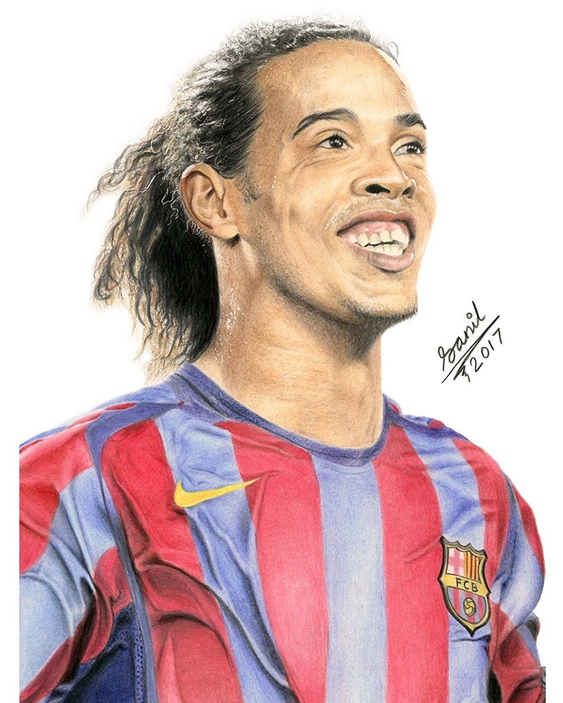 Ronaldinho Pencil Drawing Mastering The Art Of Drawing Ronaldinho