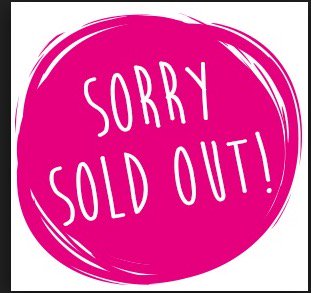Sorry Sold Out Sign