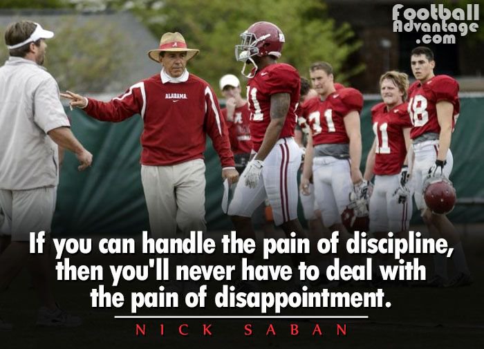 Discipline In Football Quotes