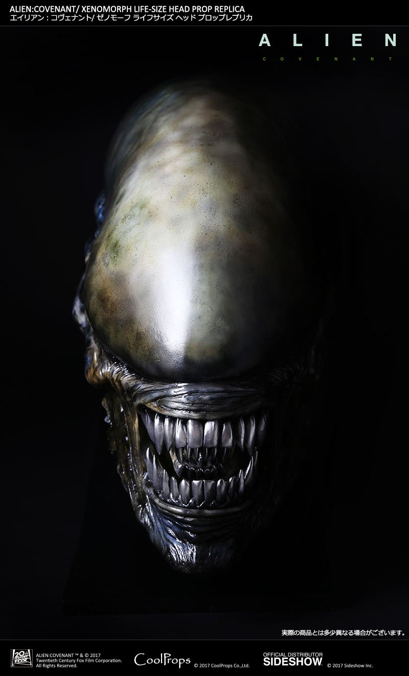 【玩具模型】SIDESHOW LIFE-SIZE HEAD ALIEN WARRIOR サイドショウエイリアンウォーリアヘッド限定版樹脂模型 ...