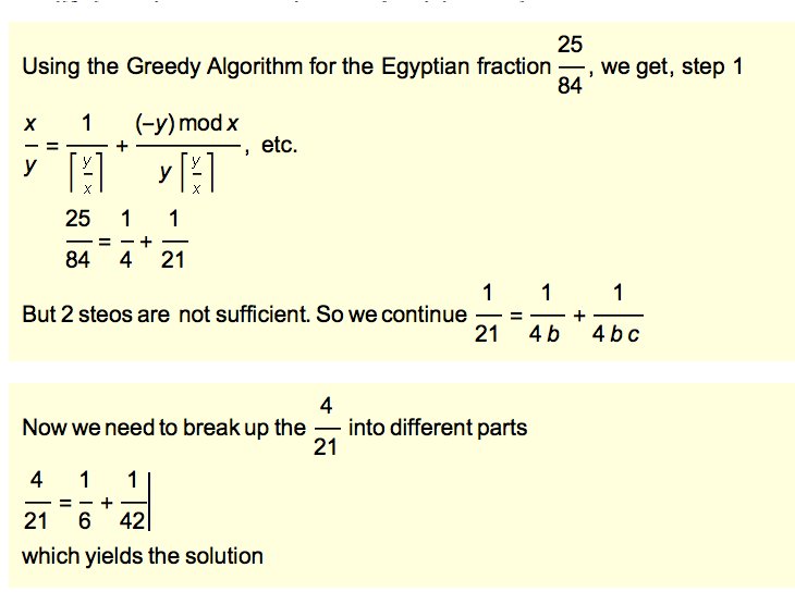 Egyptian Fractions