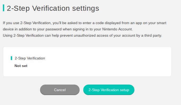 Nintendo Network 2-Step Verification is available (uses authenticator ...