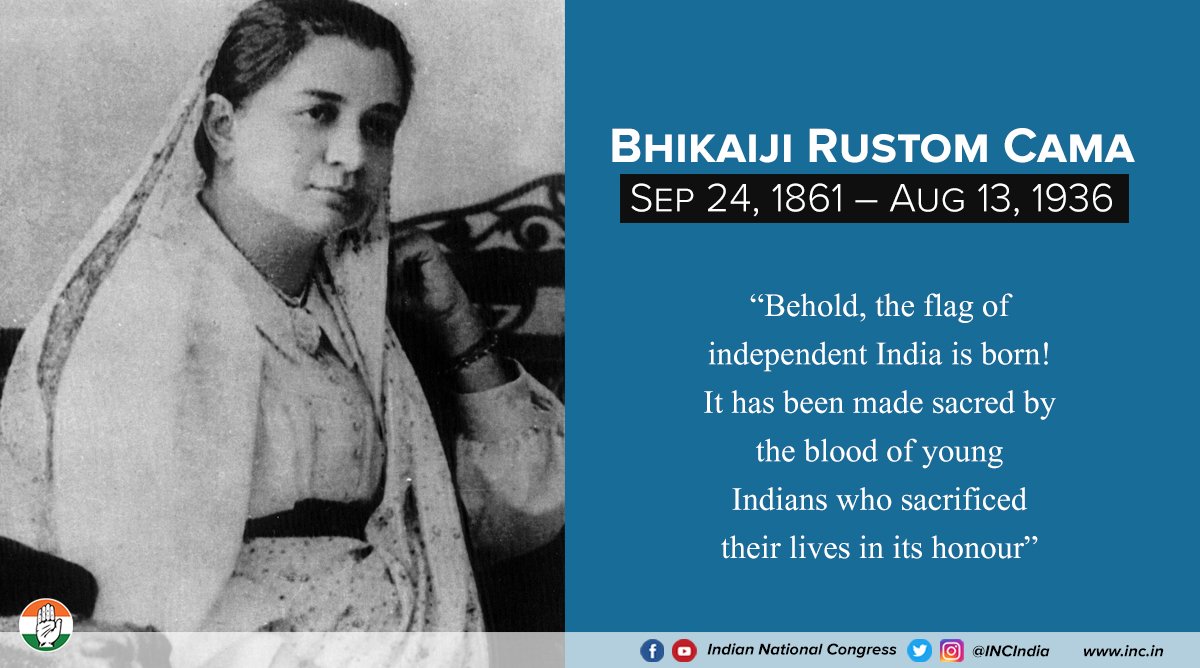 Remembering Bhikaiji Rustom Cama, a prominent figure in the early years ...