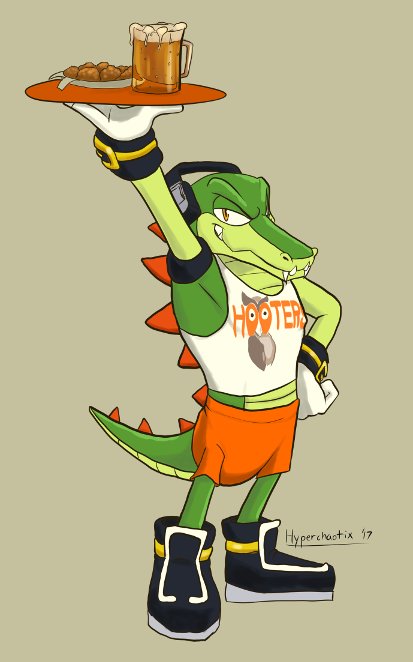 Theres Only One Sonic Character Who Can Rock The Hooters Outfit To Its Full Potential R