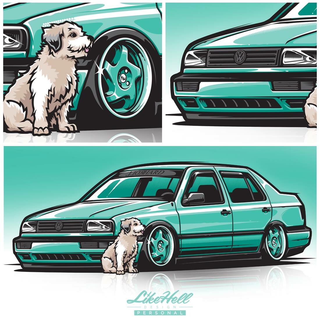 Vw Jetta Drawing