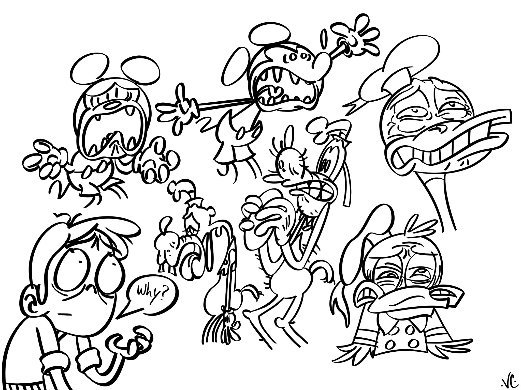 Drawing Disney Facial Expressions