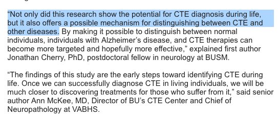 Is the just announced breakthrough NEW CTE test for living people the ...