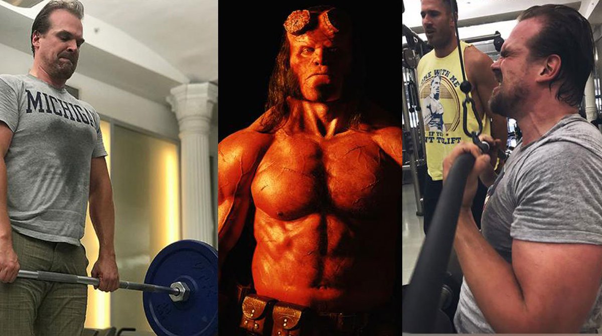 Want to get ripped like #hellboy? here are some moves that got david ...