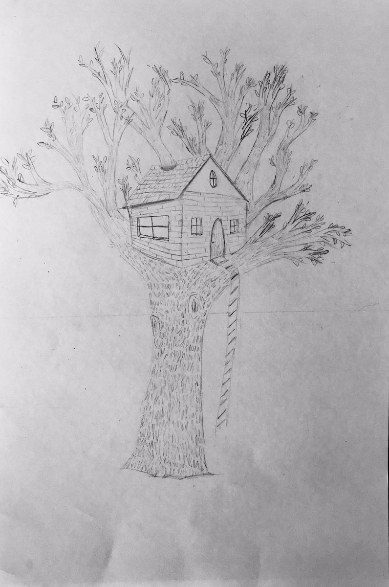 2 Point Perspective Tree House