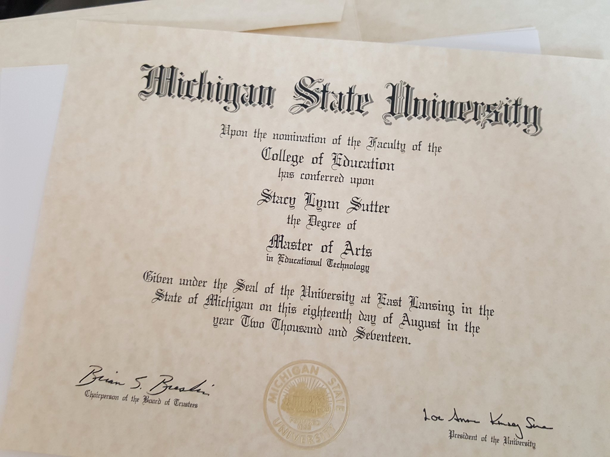 Michigan State University Diploma Executive Diploma Frames All