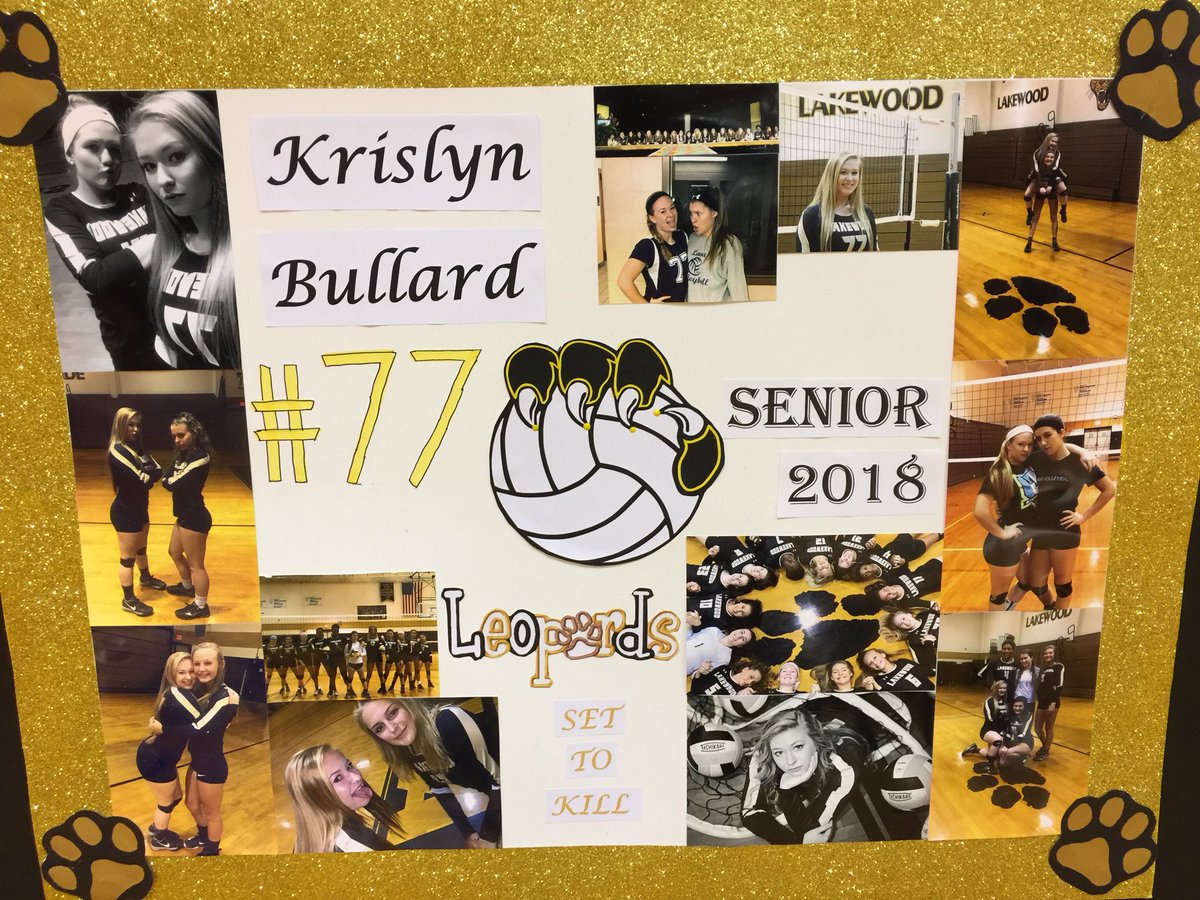 Volleyball Poster Ideas Senior Night