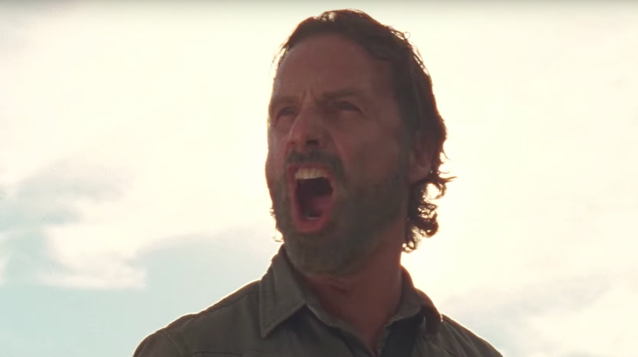 Rick Grimes Yelling Carl Gif