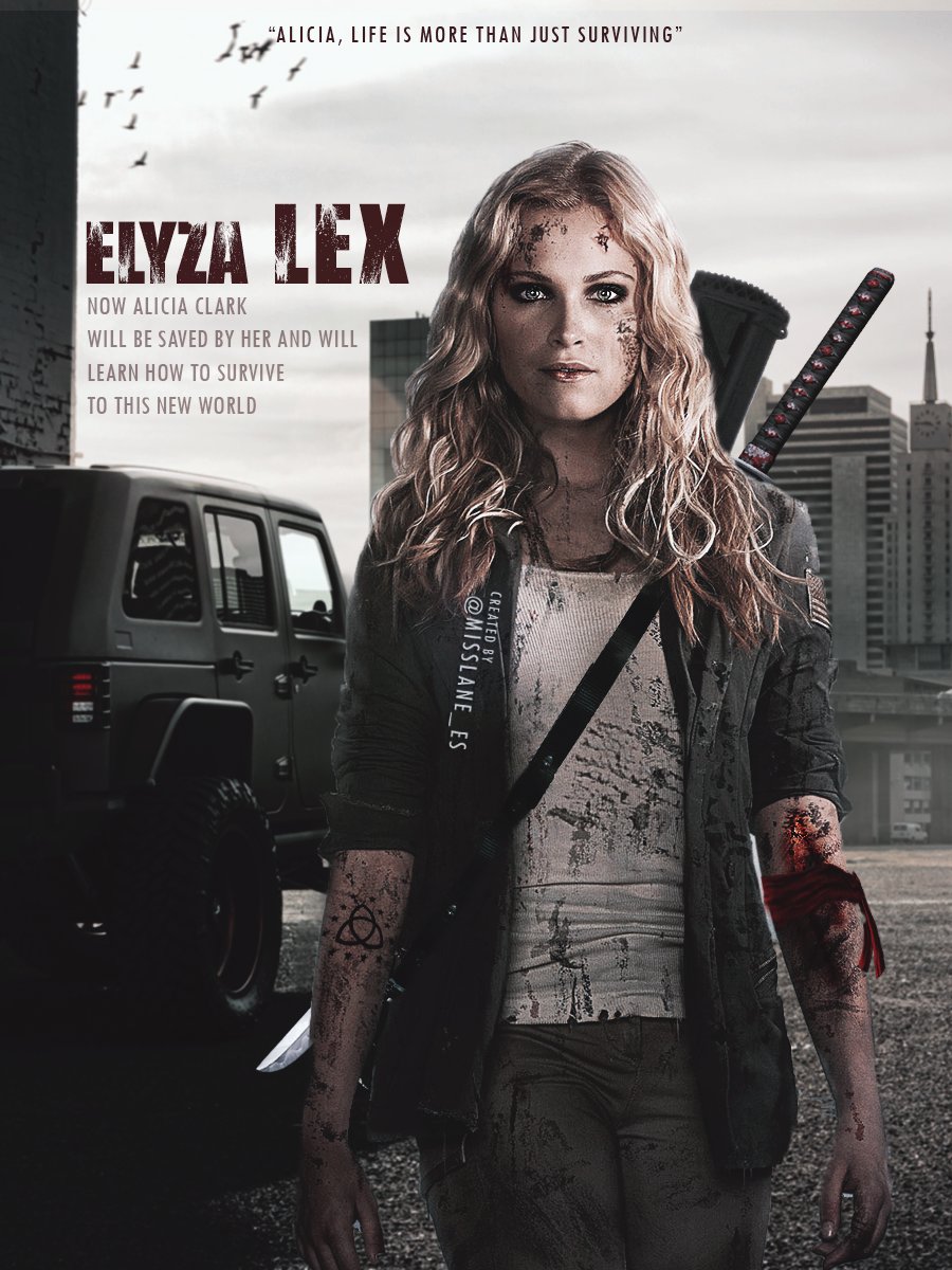 Lexa and Alicia Clark Crossover FTWD x The 100 Fanart Poster Prints ...
