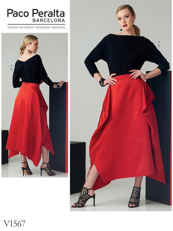 PatternVault on Twitter: "New from Paco Peralta, a handkerchief skirt & top for stretch knits: # ...