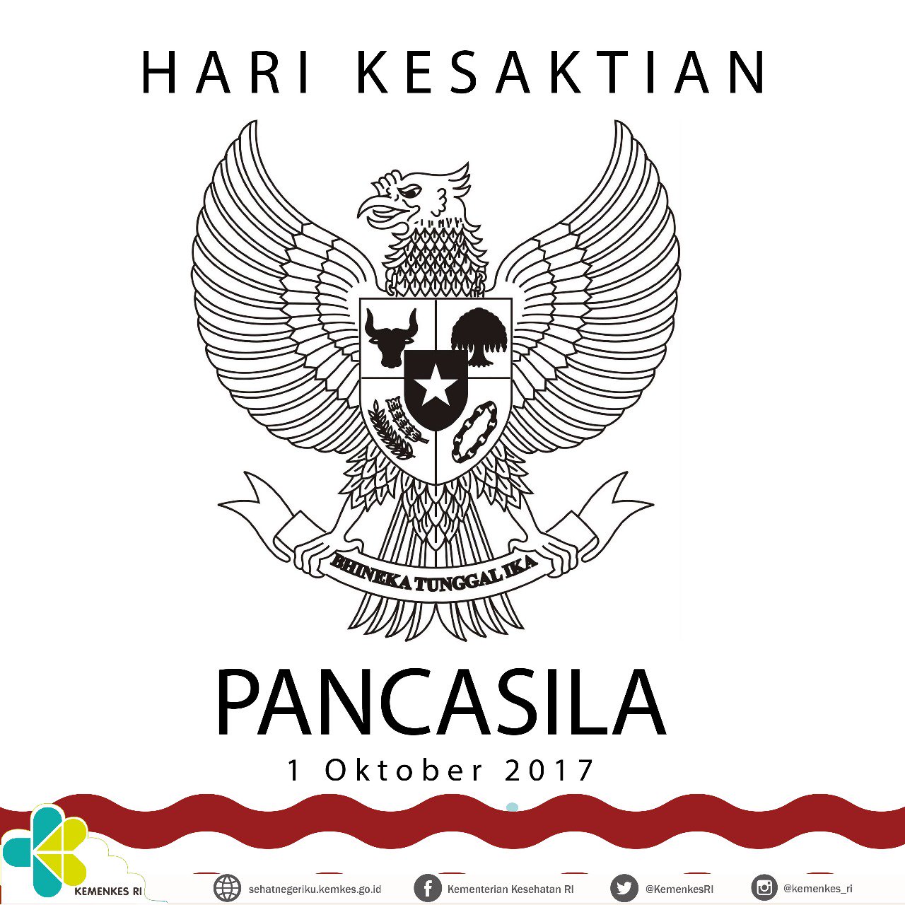 Garuda Pancasila Hitam Putih