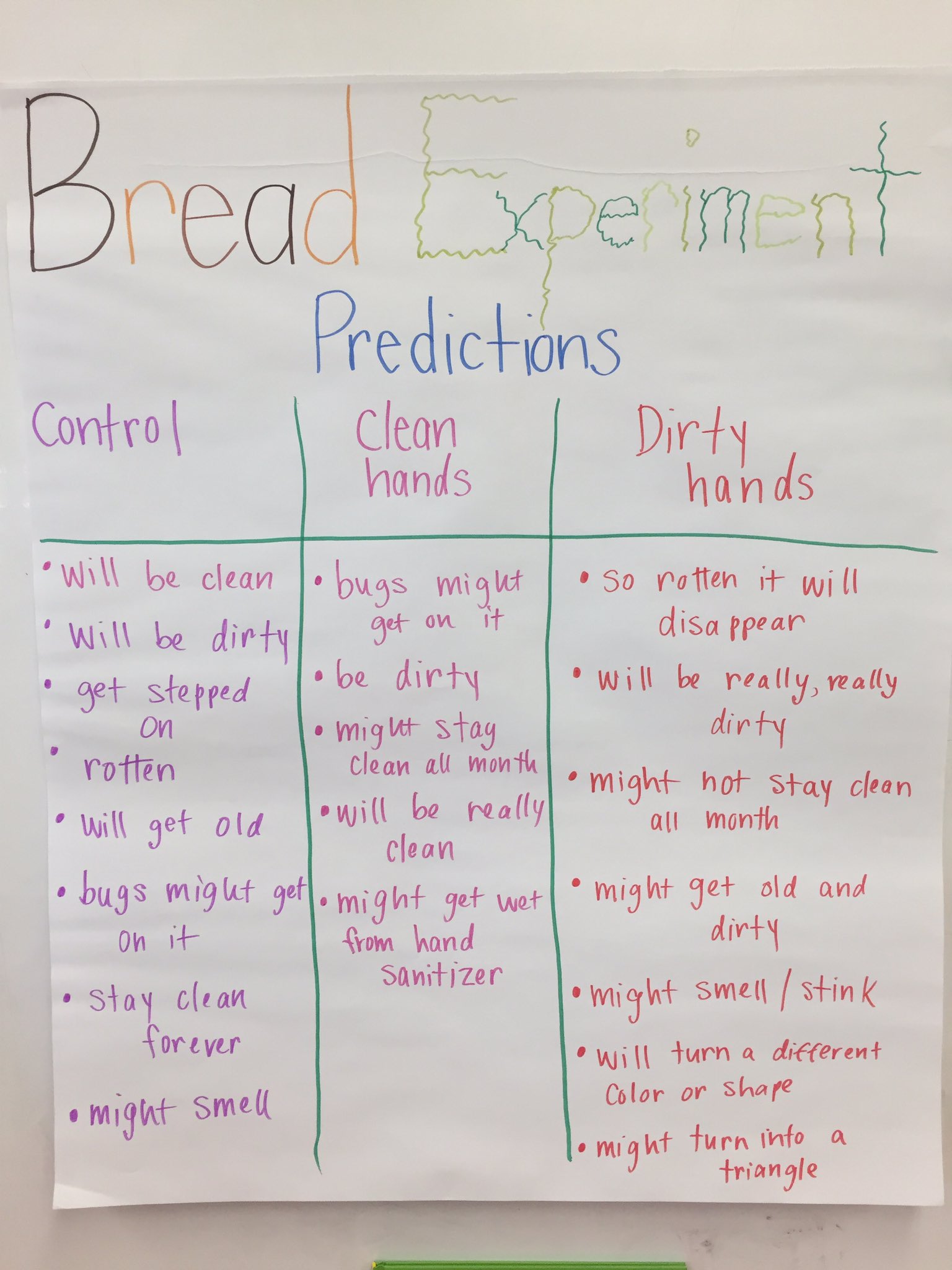 Ms. Montanye on Twitter: "Our science experiment with bread to see the ...