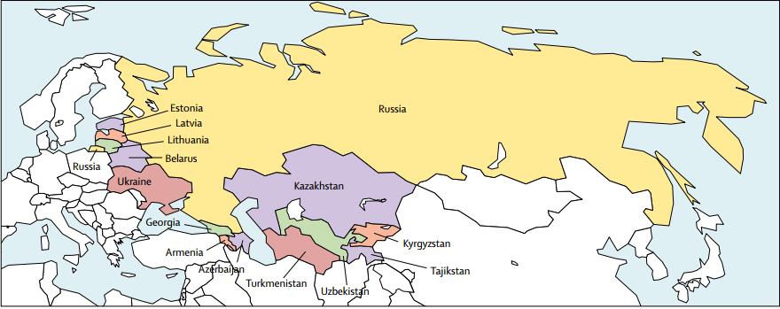 Collapse Of The Soviet Union Map