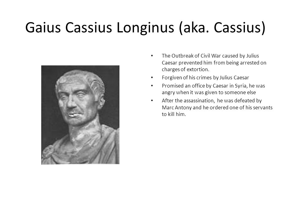 Cassius From Julius Caesar