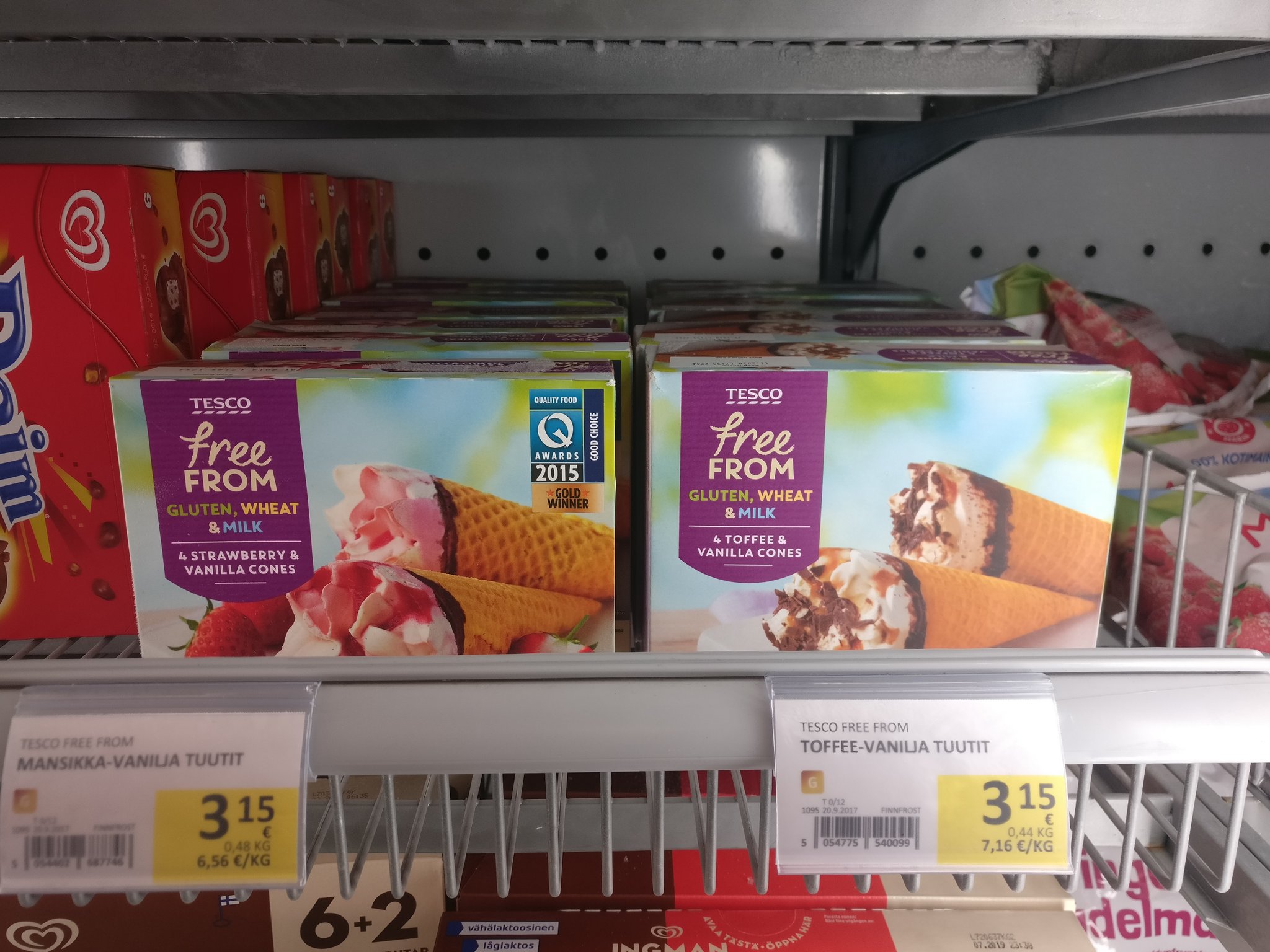 Tesco Free From Toffee And Vanilla Cones Review, 55% OFF