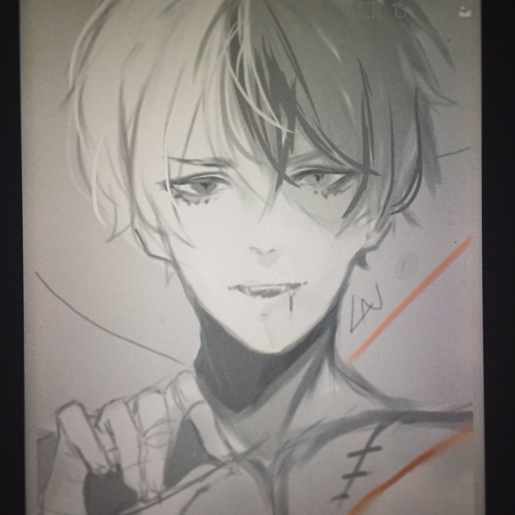 Anime Boy Dying Drawing