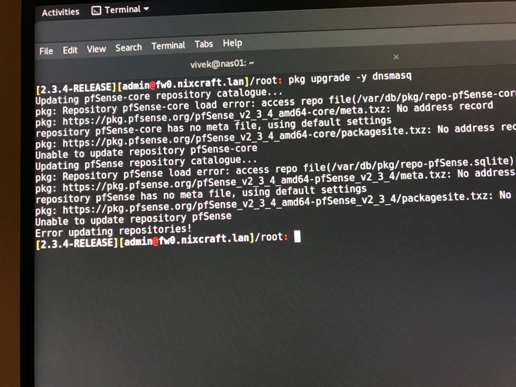 The Best Linux Blog In the Unixverse on Twitter: "You are right, I changed to google dns and it ...