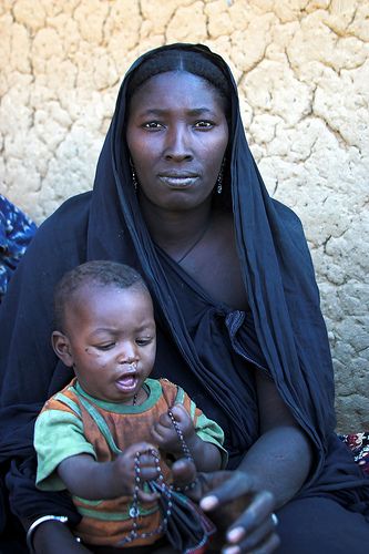 Tuareg People Blue Skin