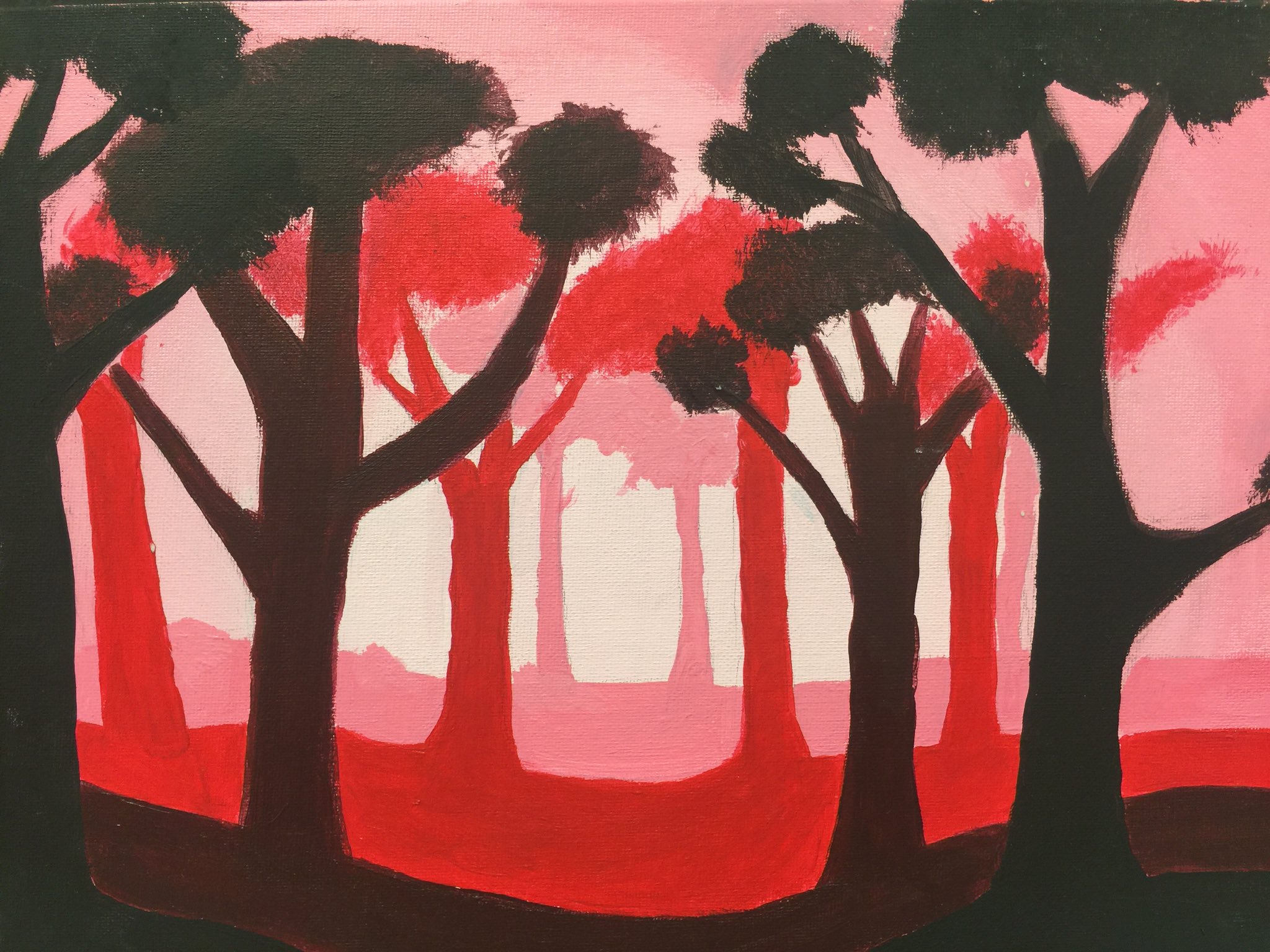 Monochromatic Painting Red