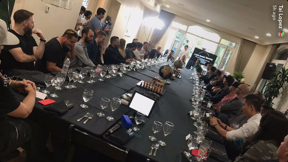 Tai Lopez hosting bitcoin/crypto talks at his home in LA right now with ...