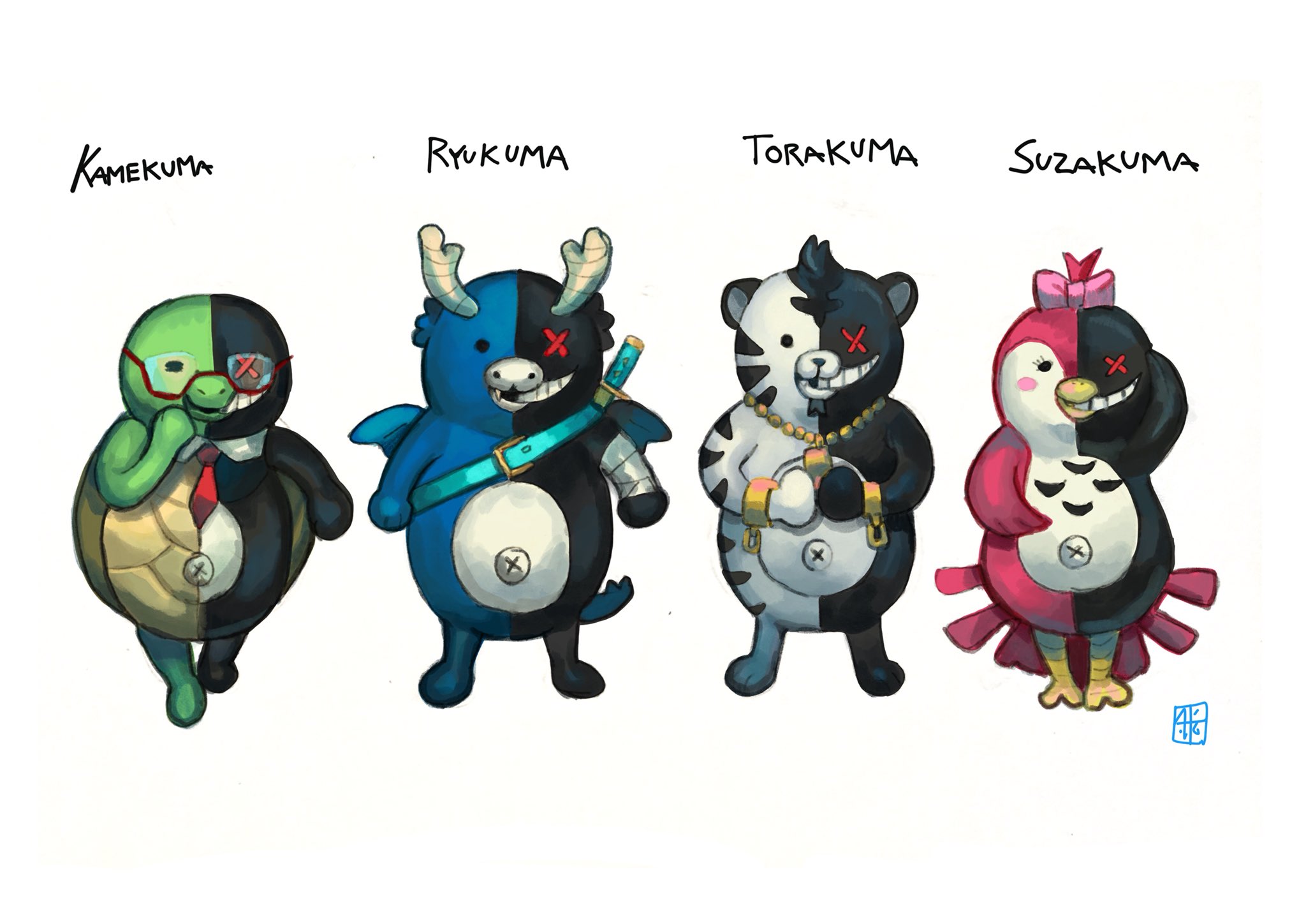 Danganronpa Monobear Anime [Danganronpa] Monokuma Ver. 2 | Paperzone