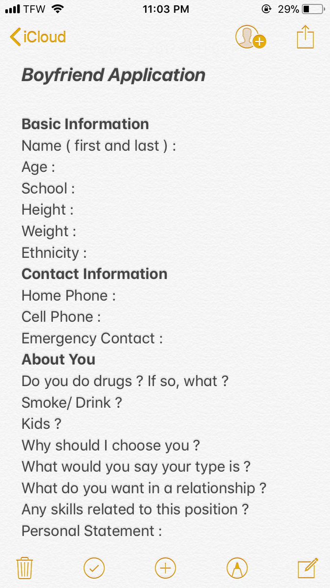 Boyfriend Application Quotes