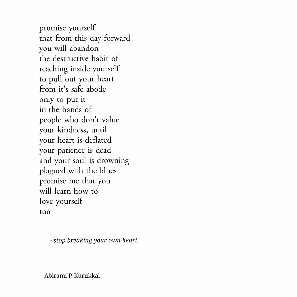 Stop Breaking My Heart