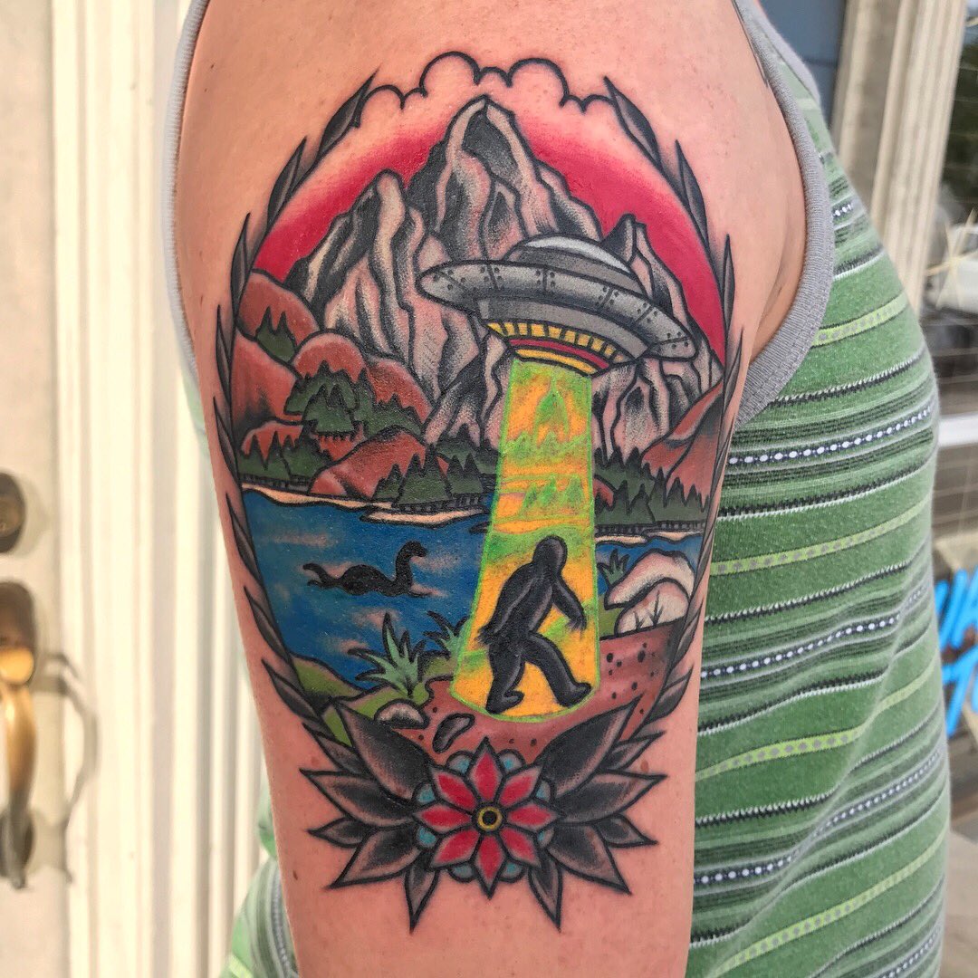 Traditional Alien Tattoo