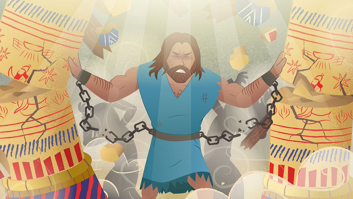 Printable Samson Bible Story For Kids