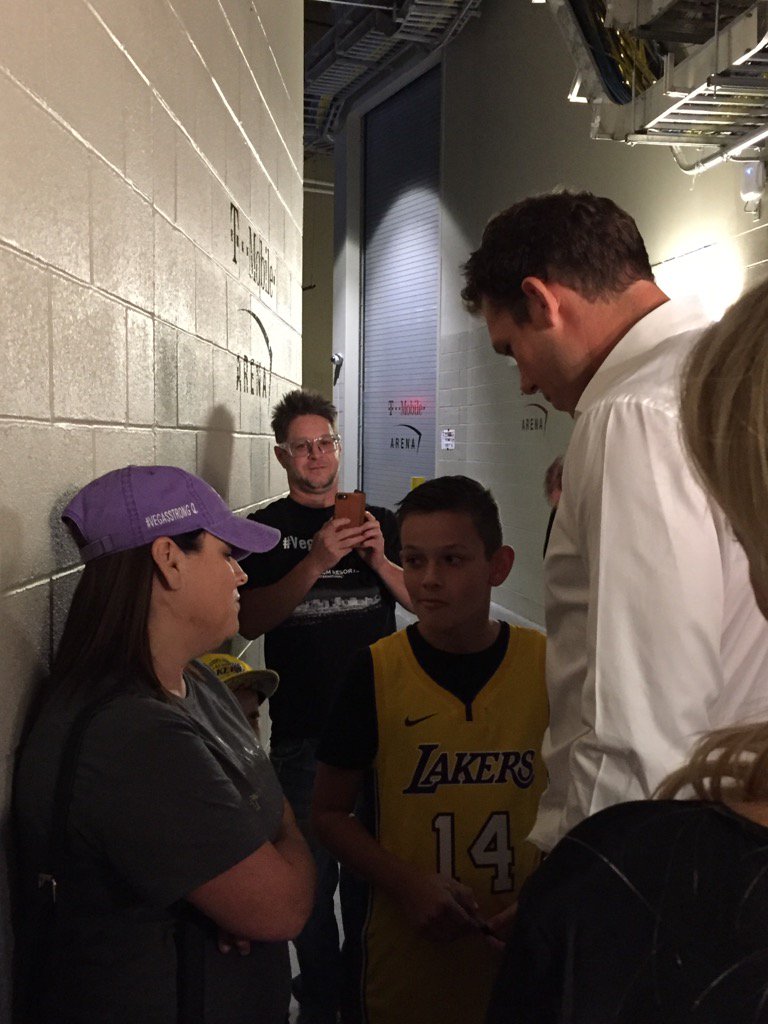 Luke Walton meeting with Quinton Robbins' family and friends. Robbins ...