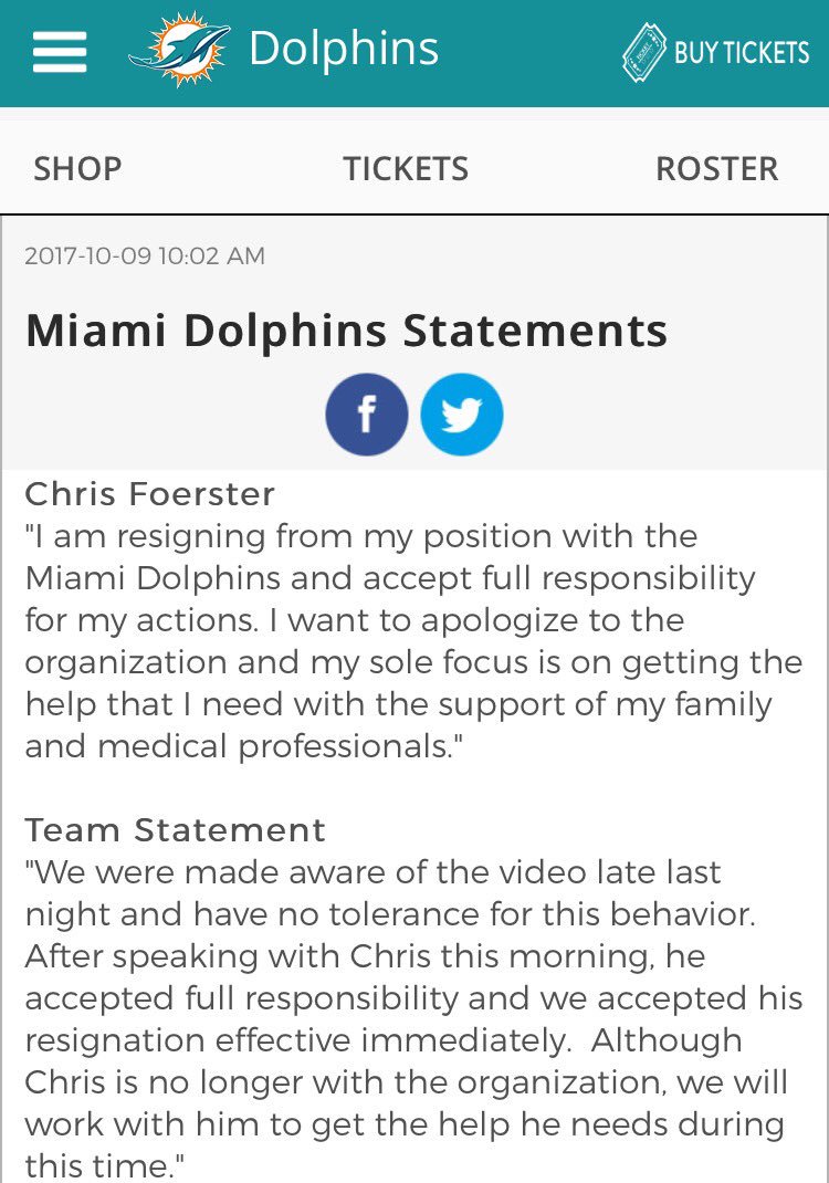 Miami Dolphins OL coach Chris Foerster resigns after stripper posts ...