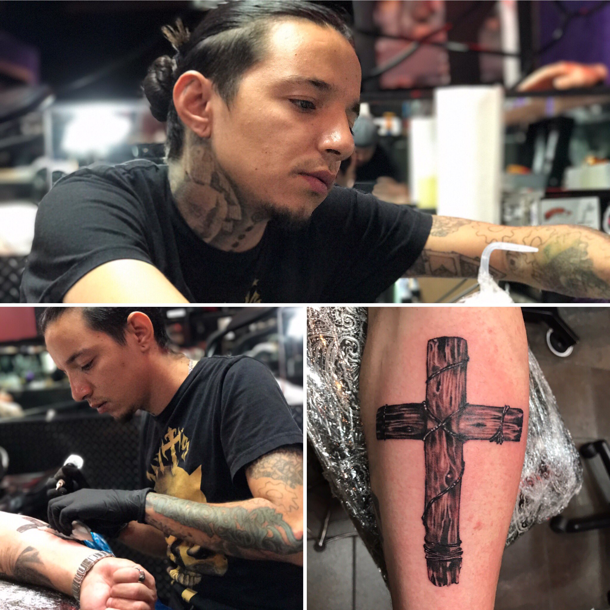 Rugged Cross Tattoos