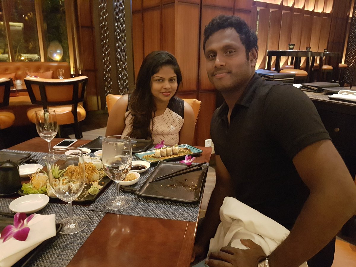 Angelo Mathews Family