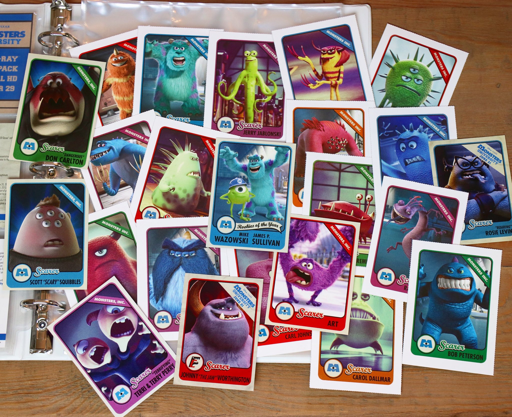 Monsters University Scare Cards All