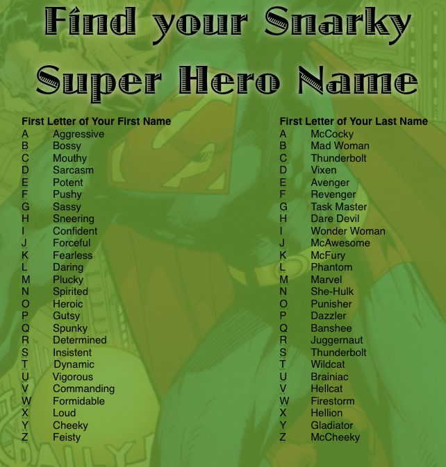 Avengers Name Generator