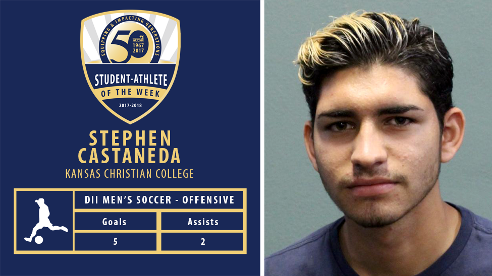 NCCAA on Twitter: "Congrats Stephen Castaneda of Kansas Christian College, DII Men's Soccer ...