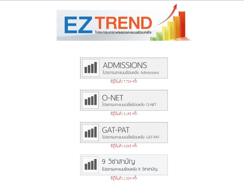 eduzones on Twitter: "จะดูคะแนนย้อนหลังอะไรก็ง๊ายง่าย ดูเลย!! ที่โปรแกรม #EZ_TREND โปรแกรมดู ...