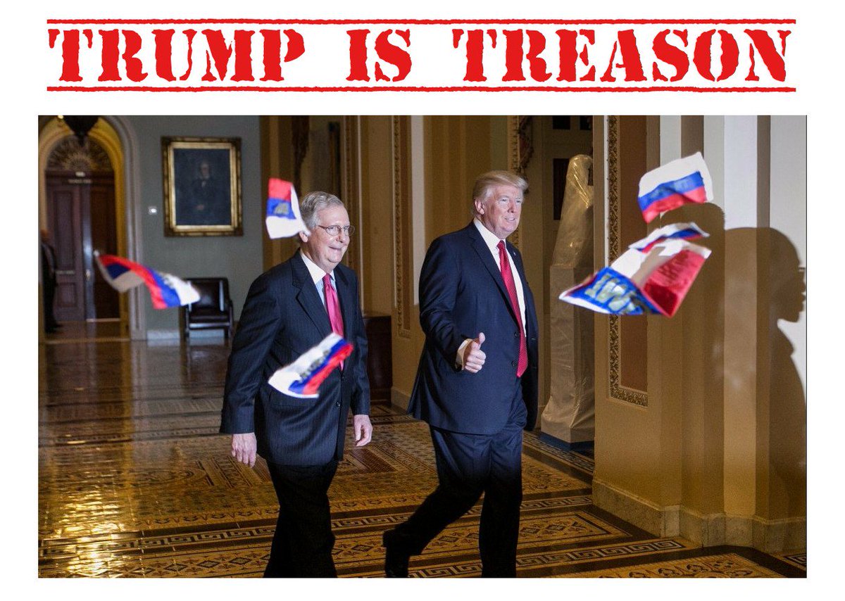 VIDEO - Russian flags tossed at the Traitor-In-Chief... "Trump is ...