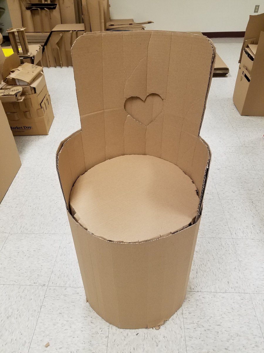 Cardboard Chair Design No Glue