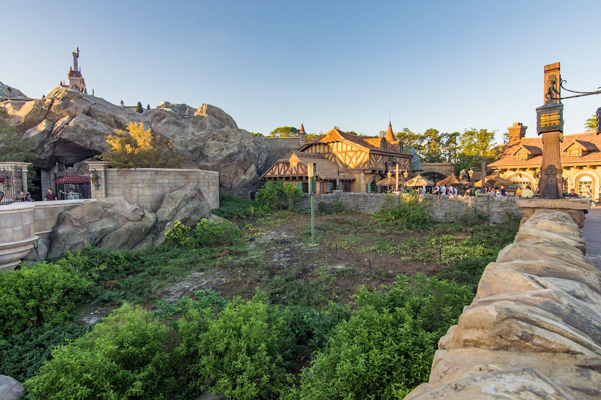 BlogMickey.com on Twitter: "All trees have been removed in front of Be Our Guest restaurant due ...
