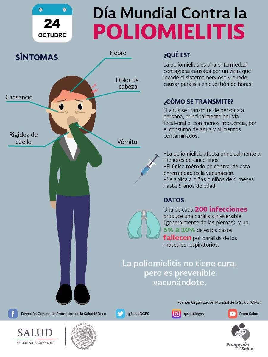 Poliomielitis Causas Sntomas Y Tratamiento Poliomielitis Infográfico