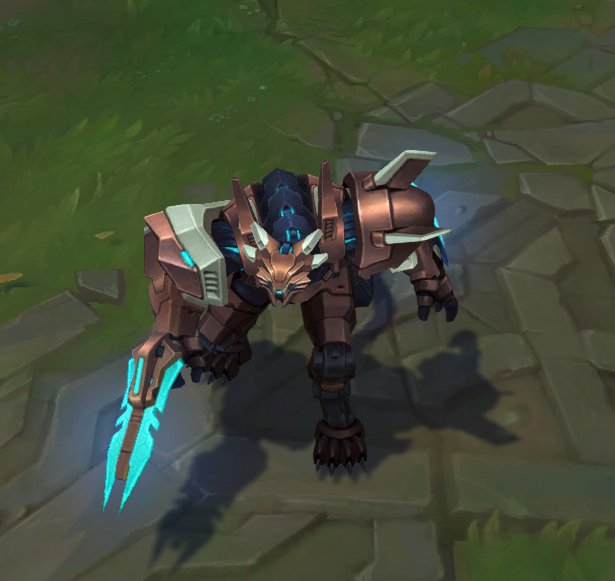 I did some recoloring on Mecha Rengar and changes to his dreadlocks and ...