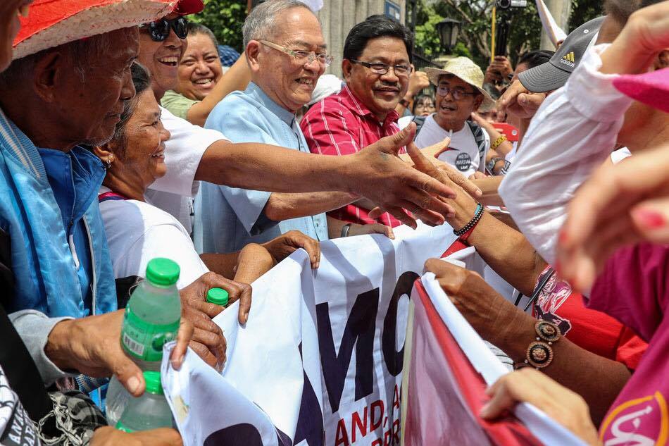 Abs Cbn News On Twitter Members Of Peasant And Labor Groups Greet Each