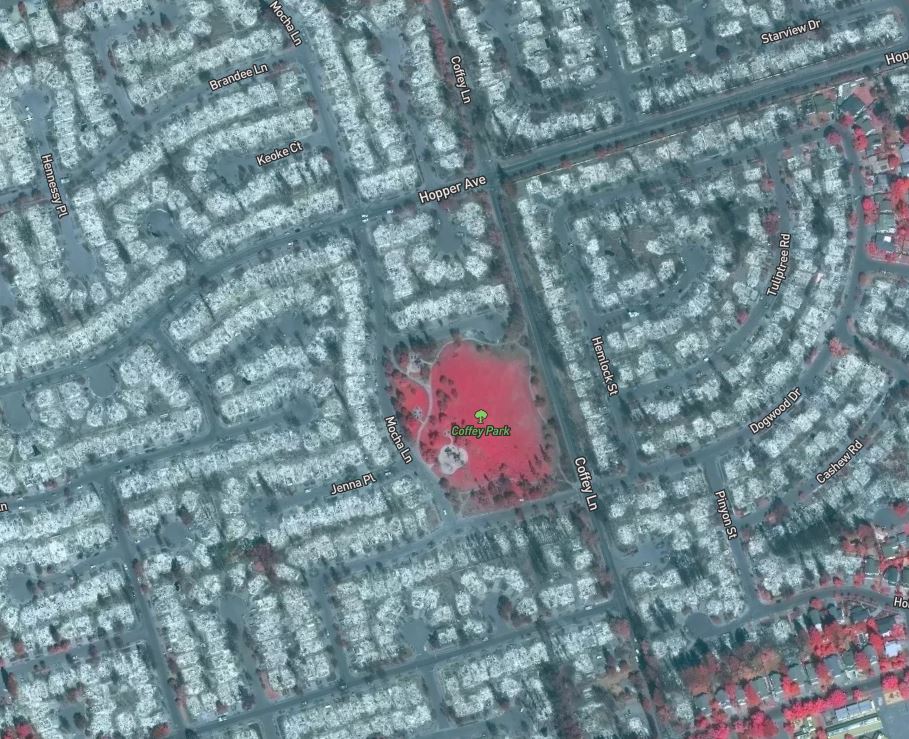 Sonoma County releases map with aerial images of fire damage in Santa ...