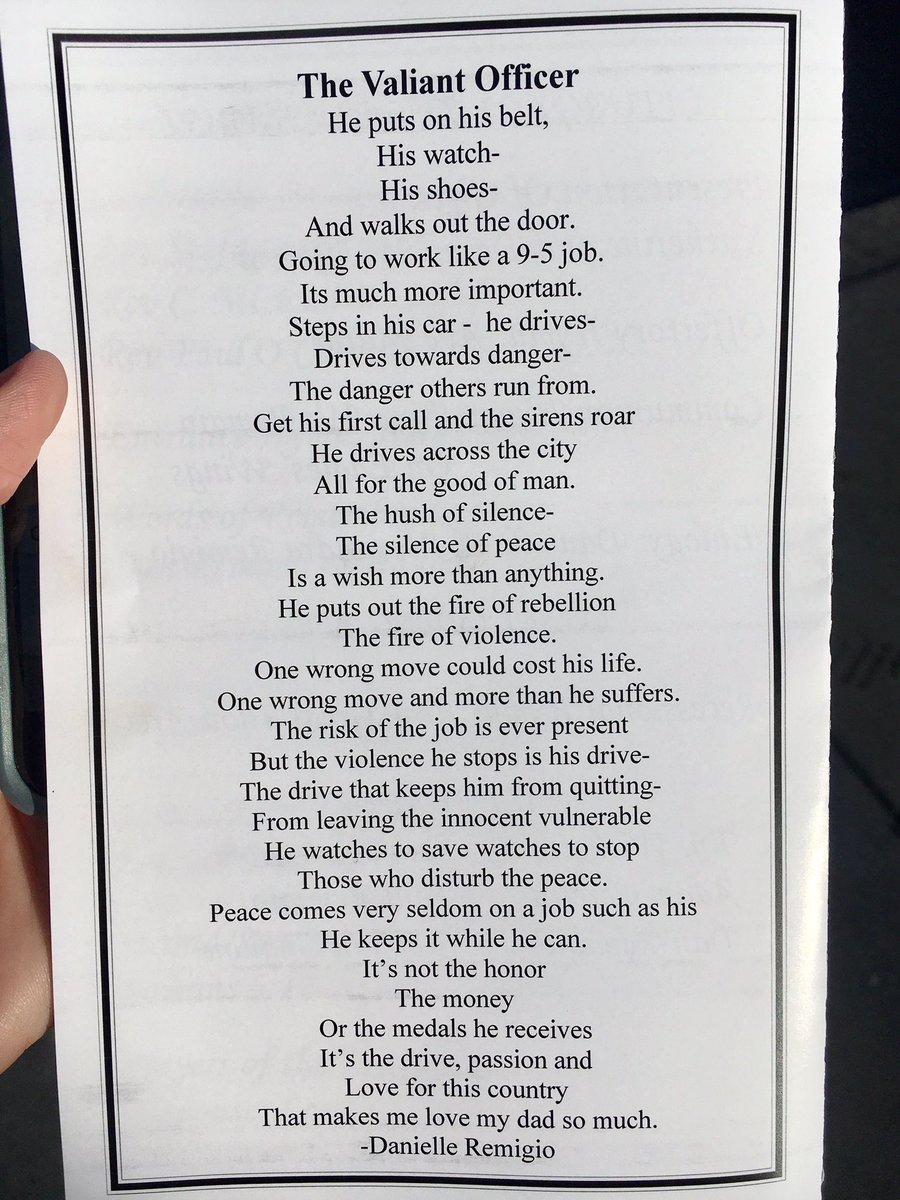 Police Officer Poems